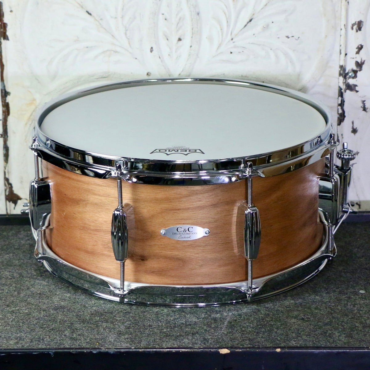 C&C 12th&Vine Walnut Snare Drum 14X6.5in - Satin — Timpano-percussion