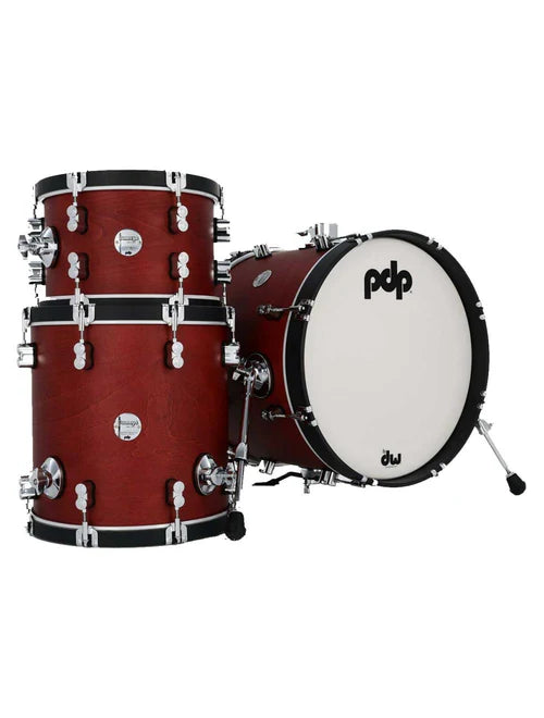 PDP Classic Bop Kit Ox Blood/Ebony Hoops — Timpano-percussion