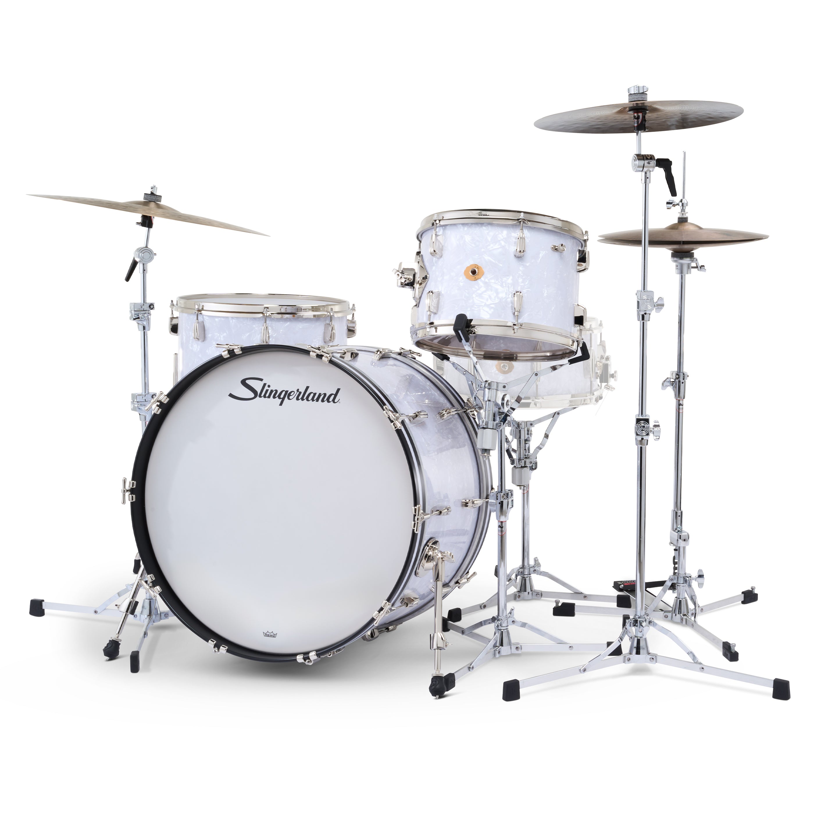 Slingerland Radio King Outfit Dru Kit 24-13-16in - White Marine Pearl ...