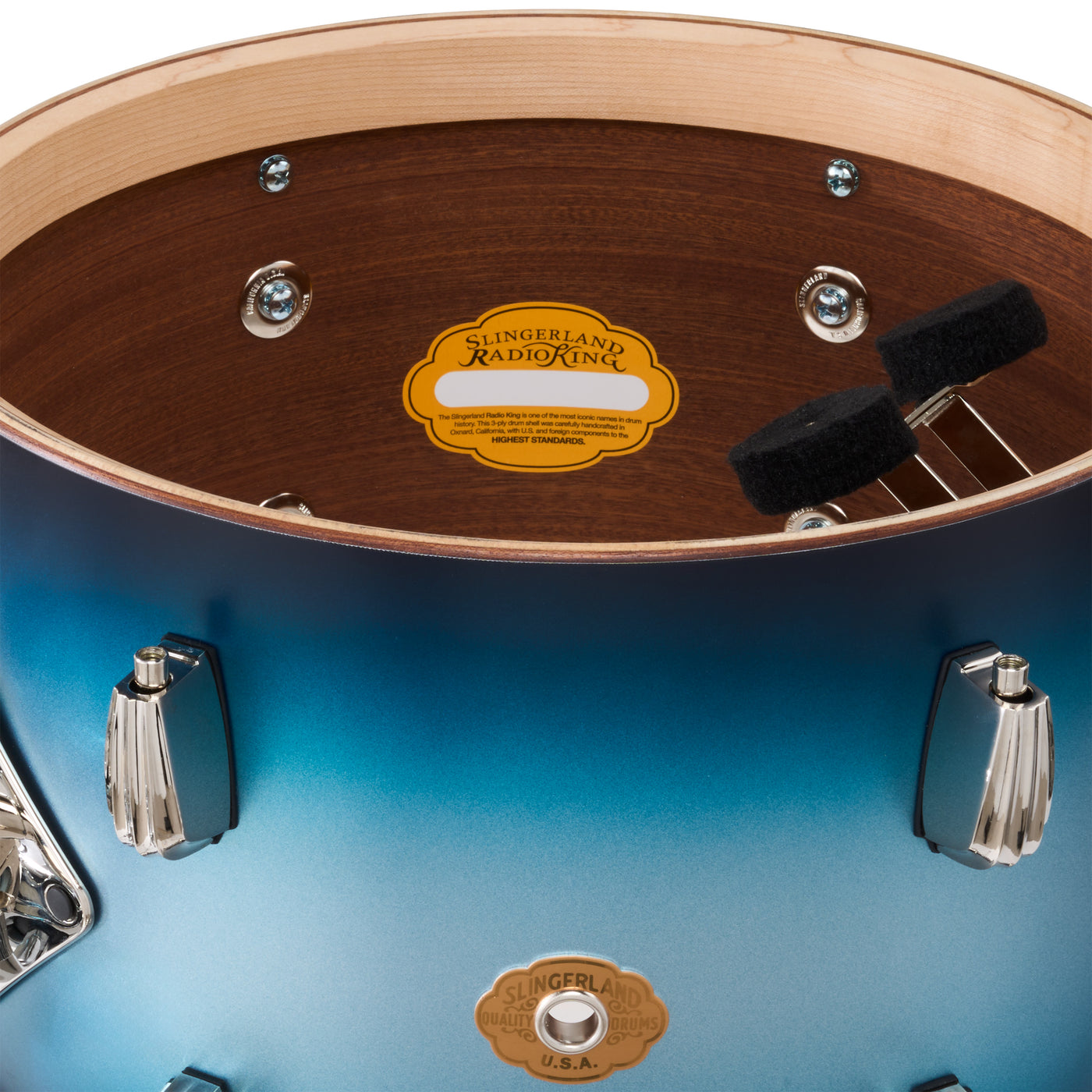 Slingerland Radio King Outfit Drum Kit 22-10-12-16x14in - Blue and ...