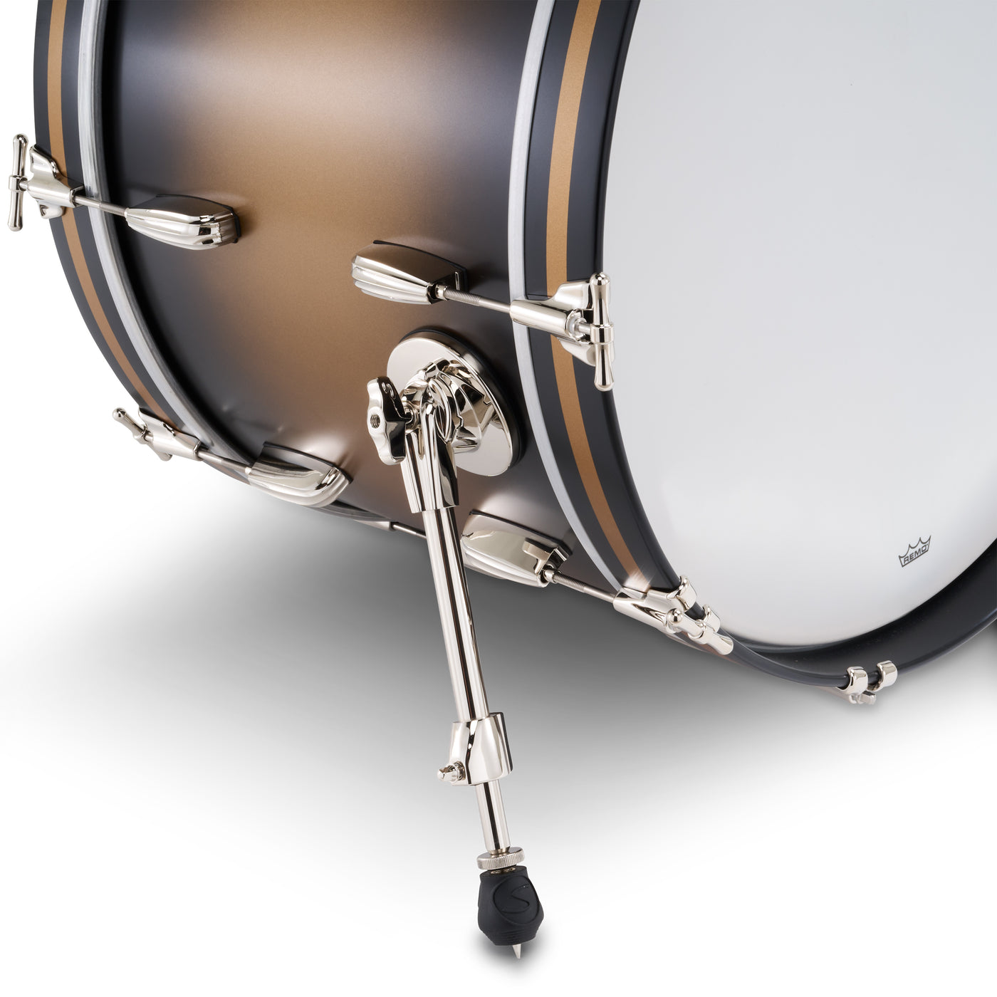 Slingerland Radio King Bass Drum 22x14in - Black and Gold Lacquer ...