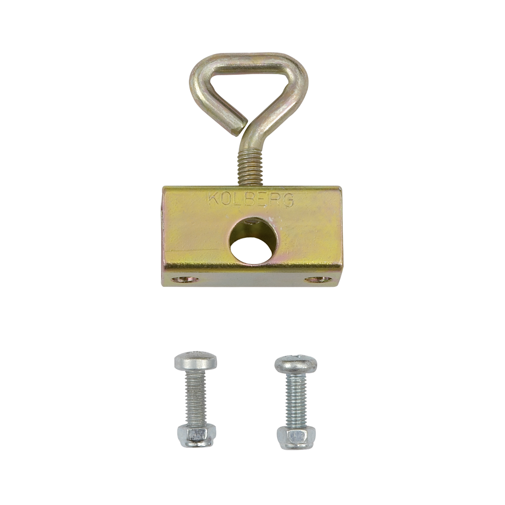 Kolberg 286K Square metal mounting-piece, small, with screws — Timpano ...