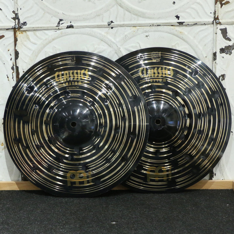 Cymbales hi-hat usagées Meinl Classics Custom Dark 14po (966/1274g ...