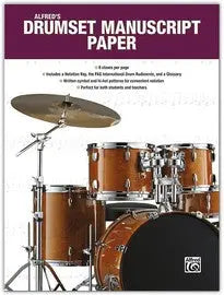 Alfred's Drumset Manuscript Paper — Timpano-percussion