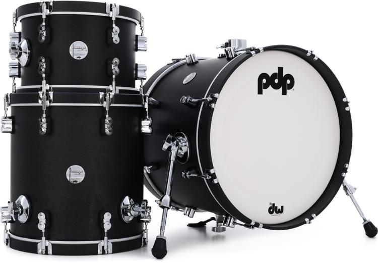 PDP Concept Maple Classic Bop Kit Ebony/Ebony Hoops — Timpano-percussion